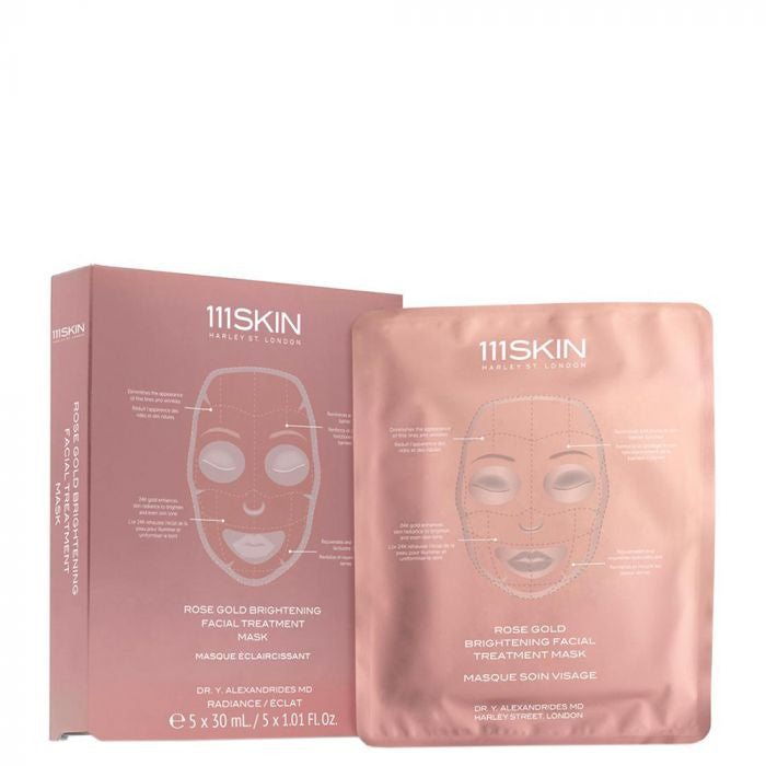 111 SKIN - RADIANCE - ROSE GOLD BRIGHTENING FACIAL TREATMENT MASK – ONE ...